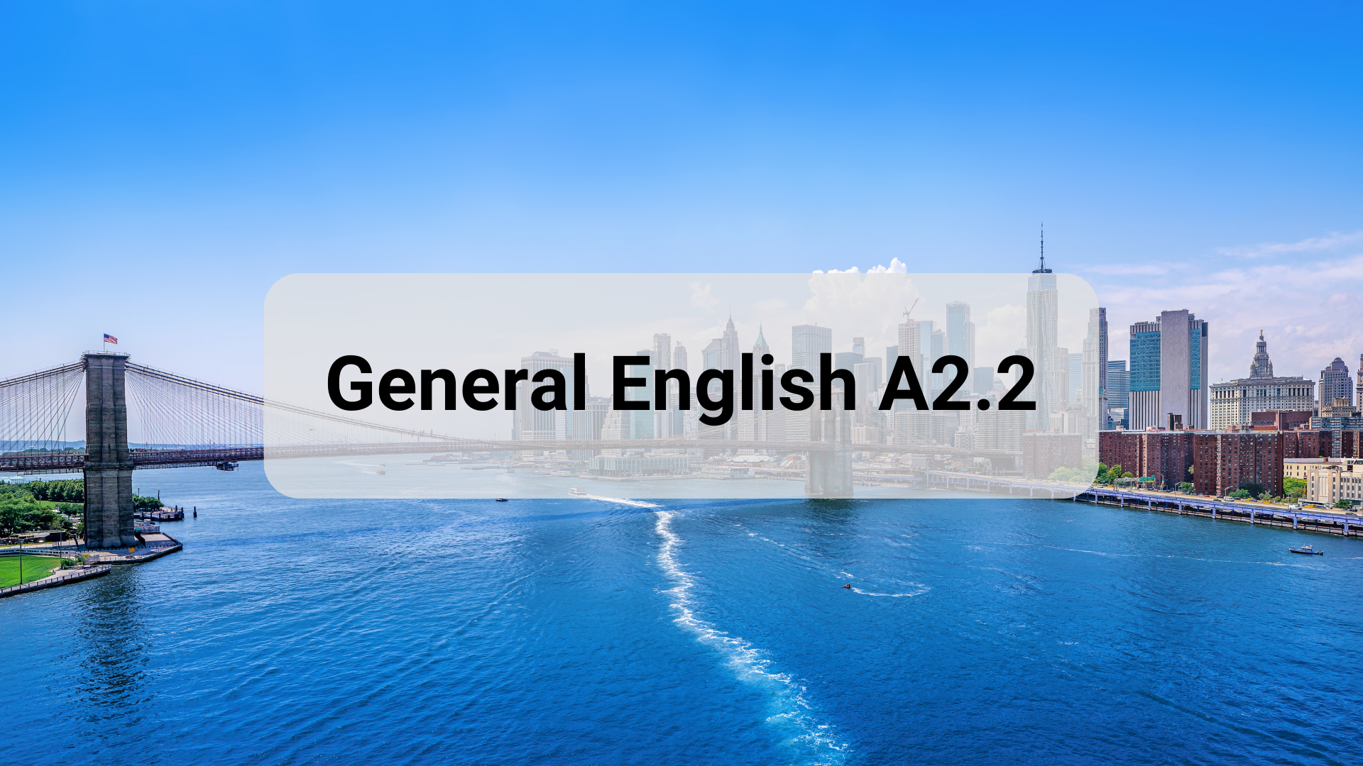 General English A2.2